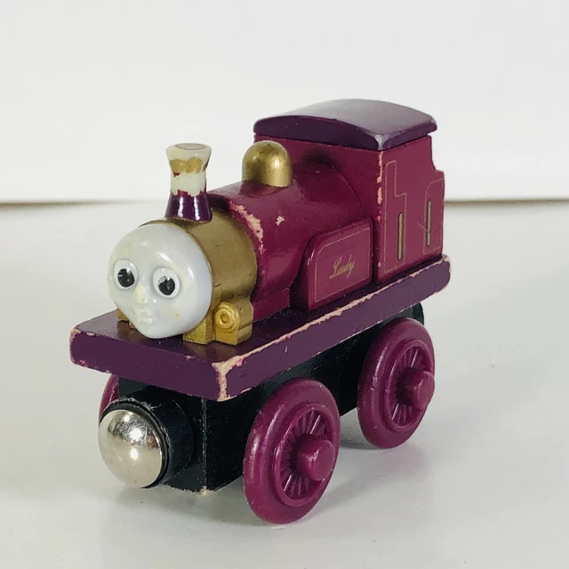 LADY TANK ENGINE Thomas the Train Wooden Railway Rare Purple Gold ...