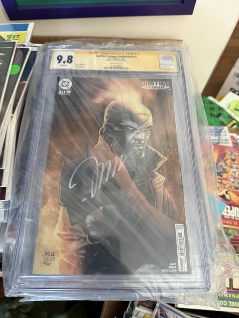 JUSTICE LEAGUE UNLIMITED #1 Jim Lee Variant CGC SS 9.8 Signed Lee £86. ...