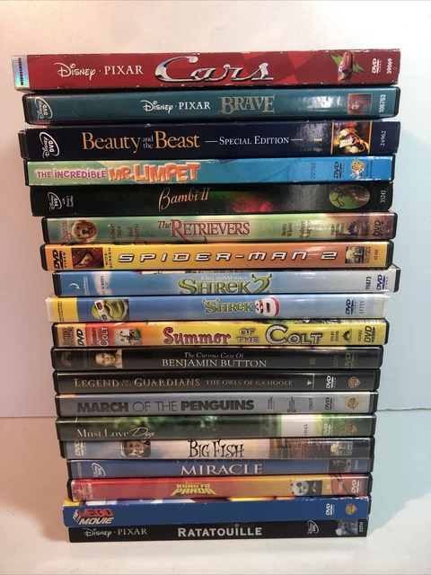 LOT OF 19 Family Movie Night DVDs Kids Disney Pixar Lego & More £21.58 ...