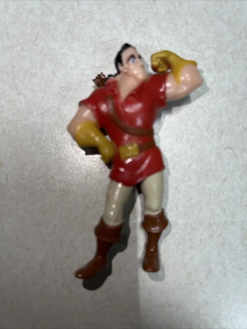 GASTON DISNEY VILLAIN BEAUTY AND THE BEAST PVC TOY Playset Figure 2.5 ...
