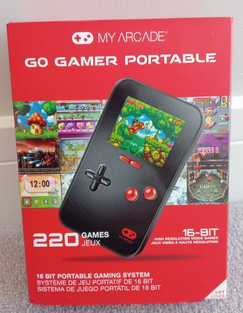 *NEW* GO GAMER Portable 16 Bit Portable Gaming System 220 Games My ...