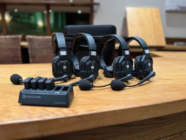 HOLLYLAND SOLIDCOM SE 4-Person Wireless Intercom Headset System (4 ...