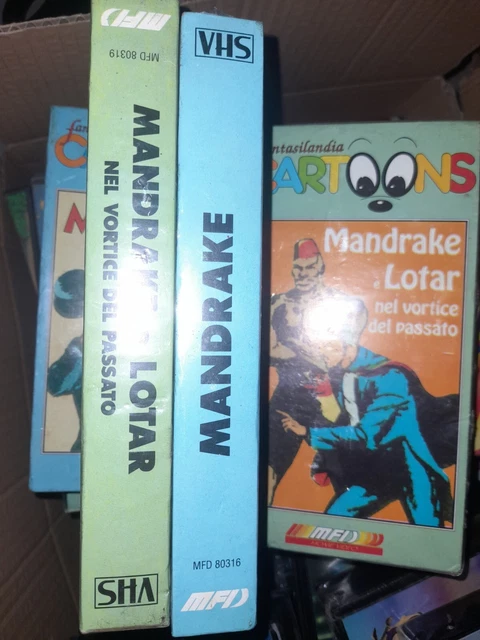 LOTTO 2 VHS MANDRAKE E LOTAR VHS CARTOONS FANTASILANDIA MFI NUOVE ...