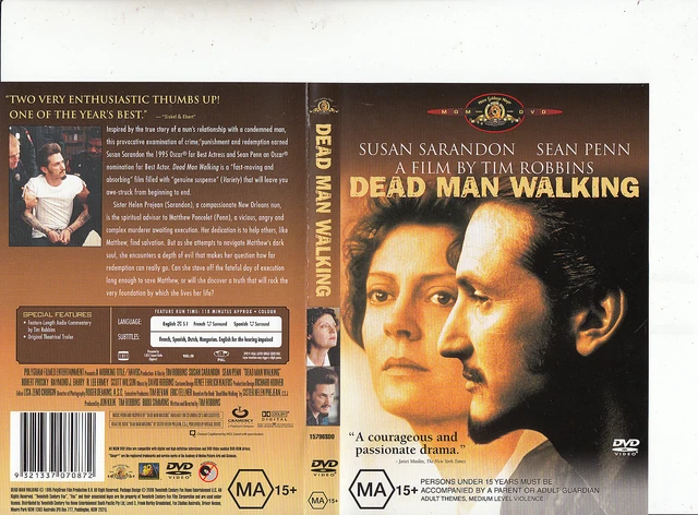 DEAD MAN WALKING-1995-[SUSAN Sarandon]-Metro Goldwyn Mayer-Movie MGM ...