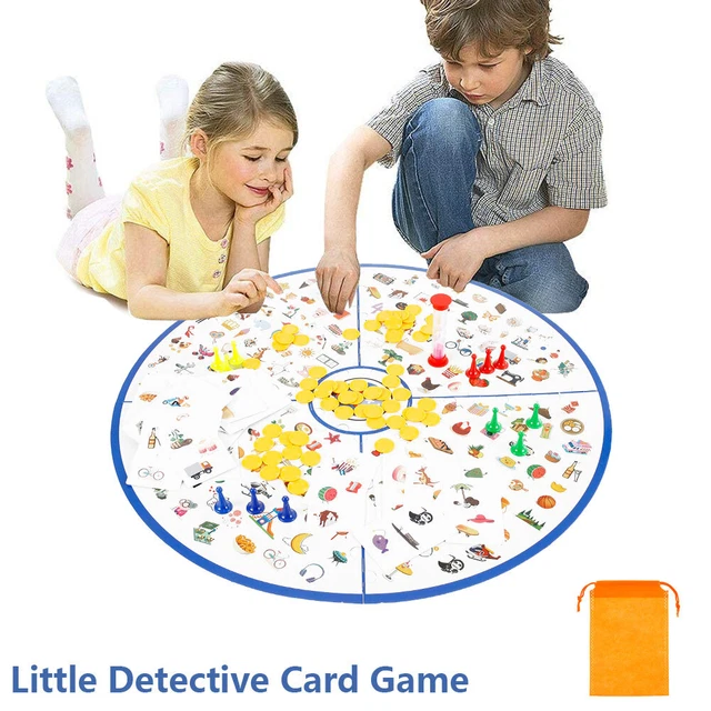 KIDS EDUCATIONAL BOARD Game Little Detective Card Game Tabletop Game ...