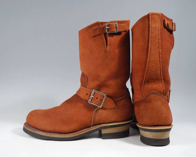 REDWING BOOTS 8812 Suede Reddish Brown Engineer Boots Size 9D £620.92 ...