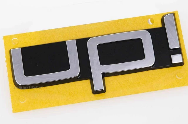 ORIGINAL VW UP! Lettering rear emblem chrome character tailgate ...