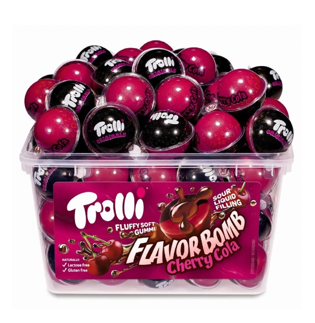 TROLLI BOMB 3D Sweets - Cherry Cola Flavour 12 Pack £7.50 - PicClick UK
