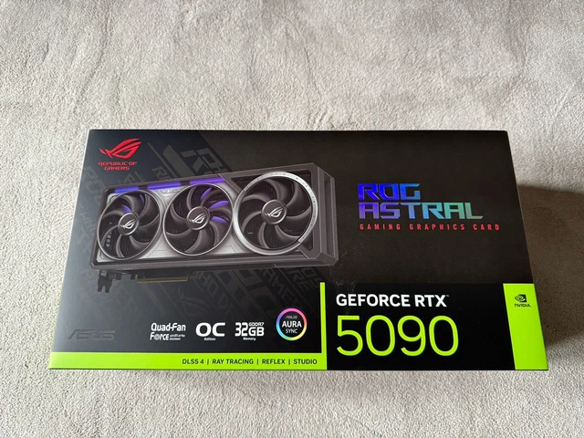 NVIDIA GEFORCE ASUS RTX 5090 32GB ROG ASTRAL OC -BRAND NEW, SEALED, IN ...