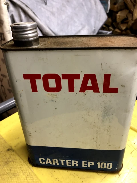 VINTAGE BIDON 2 LITRES TOTAL "ARTER EP100 NON OUVERT lubrification d ...