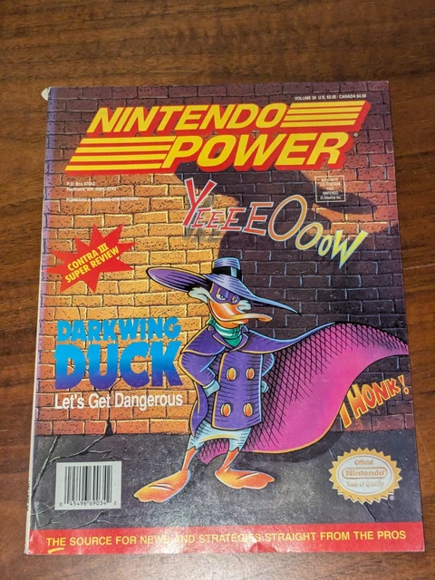 NINTENDO POWER MAGAZINE Volume 36 Darkwing Duck May No Poster £13.28 ...