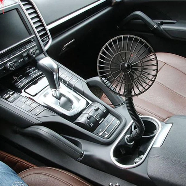 12V PORTABLE ELECTRIC Car Cooling Fan Low Noise 360 Degree Rotating Fan ...