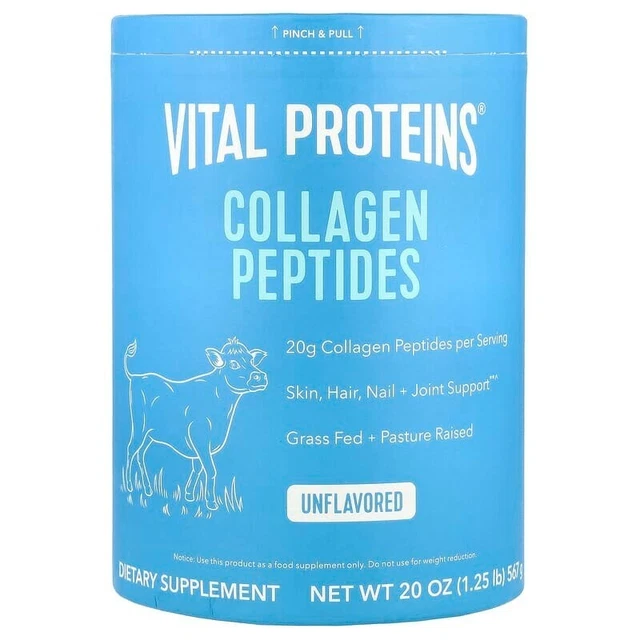 VITAL PROTEINS, COLLAGEN Peptides, Unflavored, 20 oz (567 g) £51.99 - PicClick UK