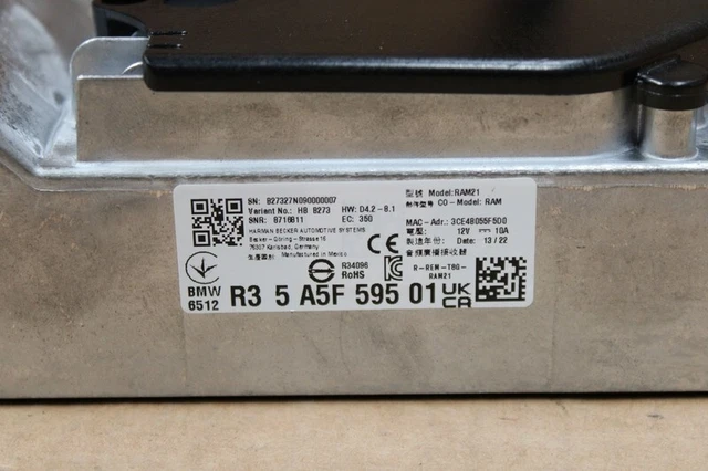 BMW X5 G05 control unit receiver modules memory21 DAB 5A5F595 01 £212. ...