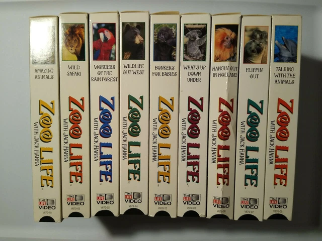 9 VHS LOT Zoo Life Jack Hanna Talking with Animals Amazing Hangin Out ...