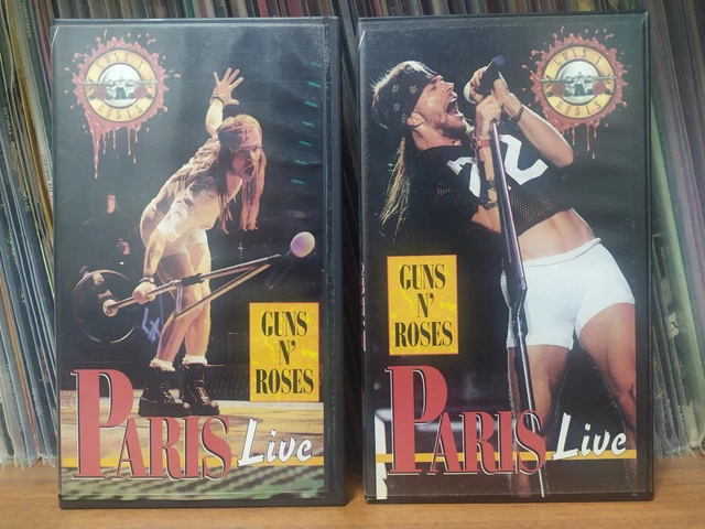 GUNS N' ROSES : Paris Live 2 VHS Use Your Illusion Tour 1992 / No Cd ...