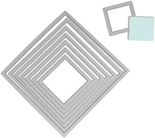 SIZZIX FRAMELITS DIE Set 657565, Squares, 8 Pack, Multiple Sizes $105. ...