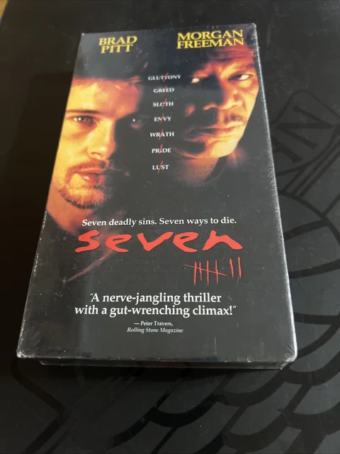 SEVEN SE7EN NEW Sealed Rare VHS Tape (VHS, 1996) Brad Pitt Morgan ...