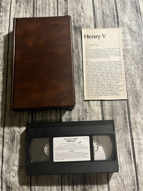 HENRY V VHS CBS Video Library A Two Cities Film In Color 1978 Tested ...