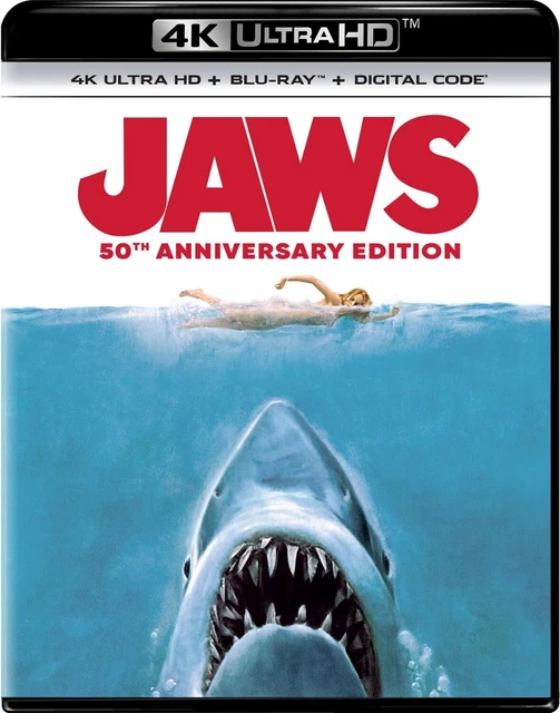 JAWS 50TH ANNIVERSARY Edition [4K + Blu-ray + Digital, 2025] Bonus ...