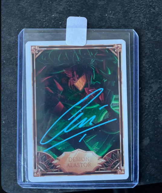 ALASTOR HAZBIN HOTEL SIGNED (Amir Talai) HOLO Alastor Demon card £48.54 ...