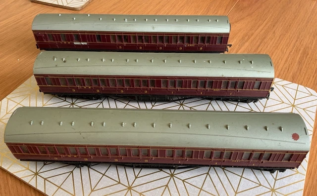 RAKE OF 3 OO Gauge Mainline 57’ LMS Corridor Coaches. £19.43 - PicClick UK