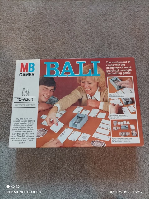 VINTAGE MB GAMES Bali Card Word Building Game 1978 £7.00 - PicClick UK