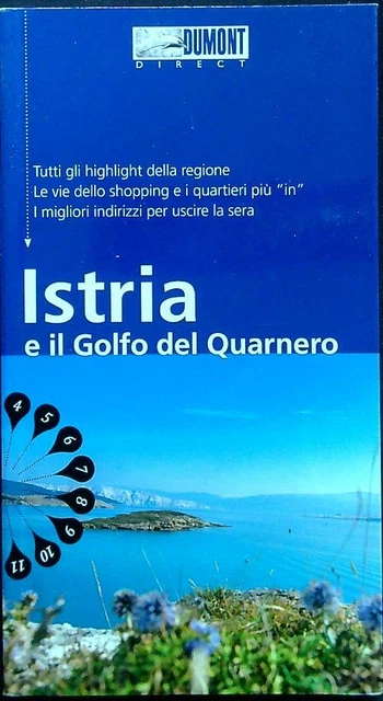 ISRIA AND THE Gulf Of Quarner. 2019 Daniela Dumont Schetar Map £7.25 ...