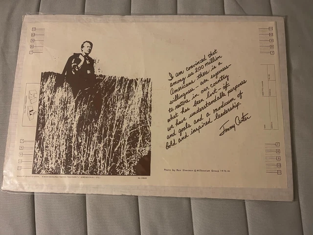 VINTAGE UNUSED JIMMY Carter Book Cover $80.00 - PicClick