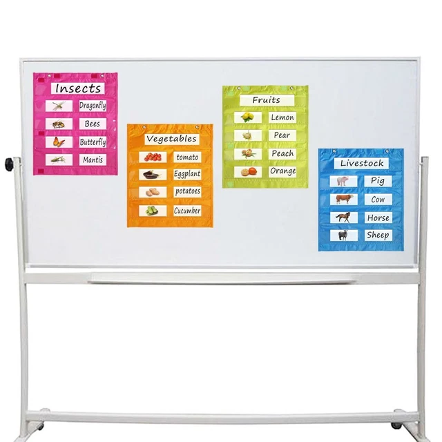 DOUBLE-SIDED TEACHING AIDS Learning Resources Pocket Chart Class ...