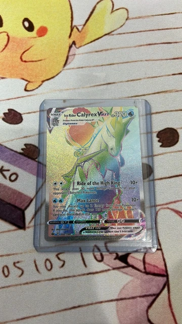 POKÉMON TCG ICE Rider Calyrex VMAX Chilling Reign 202/198 Holo Secret ...