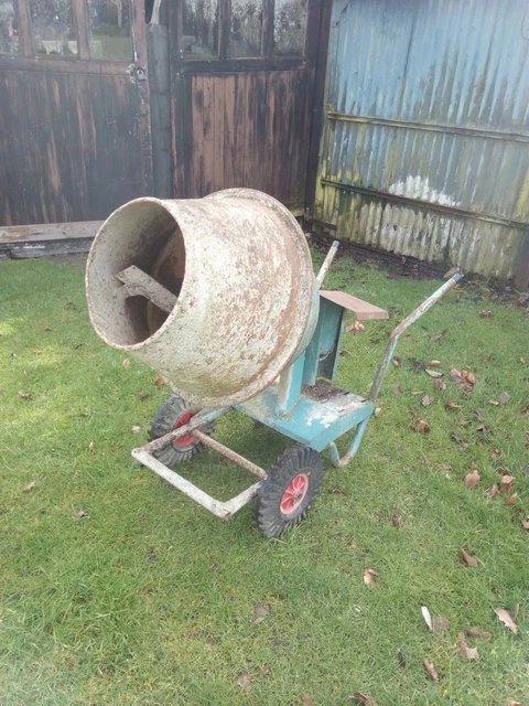 CEMENT MIXER BAROMIX Minor Needs Engine Good Gearbox & Barrel Concrete ...