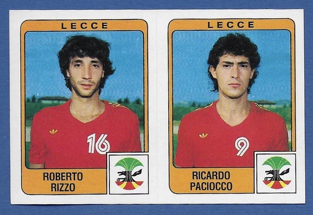 FIGURINA CALCIATORI PANINI 1984/85 - Rec/Removed - N.399 Rizzo/Paciocco ...