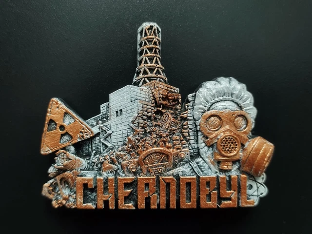 #3 KERNKRAFTWERK TSCHERNOBYL Souvenirmagnet 1986 Pripjat Bronze EUR 24 ...