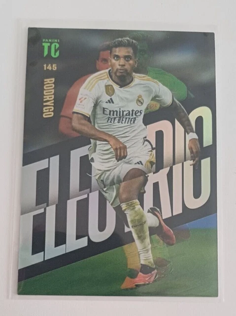 CARTE CARD CARTA n°145 ELECTRIC RODRYGO Real Madrid PANINI TOP CLASS ...