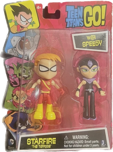 TEEN TITANS GO! Starfire the Terrible & Speedy Figure Pack Of 2 Plastic ...