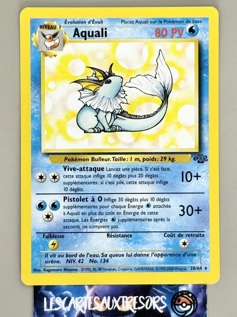 CARTE POKÉMON AQUALI 28/64 EDITION 2 ED2 Jungle NM VF FR EUR 29,89 - PicClick FR