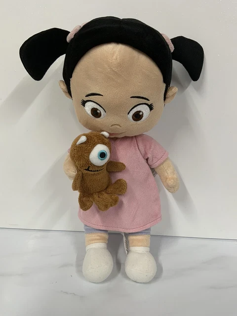 DISNEY MONSTERS INC 13" Boo Plush Figure With Little Mickey Teddy ...