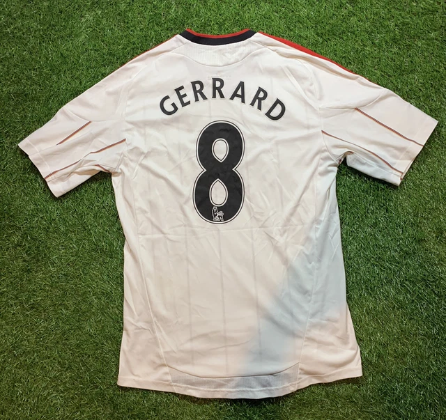 VTG RARE ADIDAS Liverpool FC Gerrard #8 Mens Med 2010 Soccer Jersey ...
