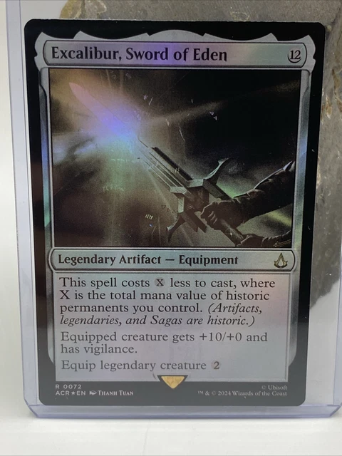 EXCALIBUR, SWORD OF Eden ️Feuille Assassin's Creed ACR MTG *en main ...