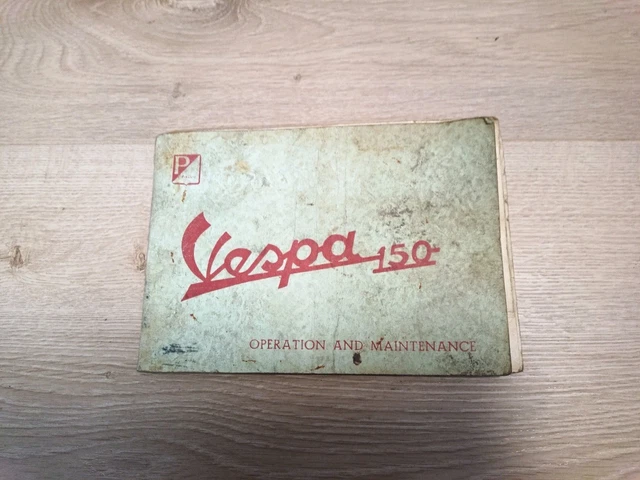 ORIGINAL VESPA G.S operation and maintenance booklet printed in italy ...