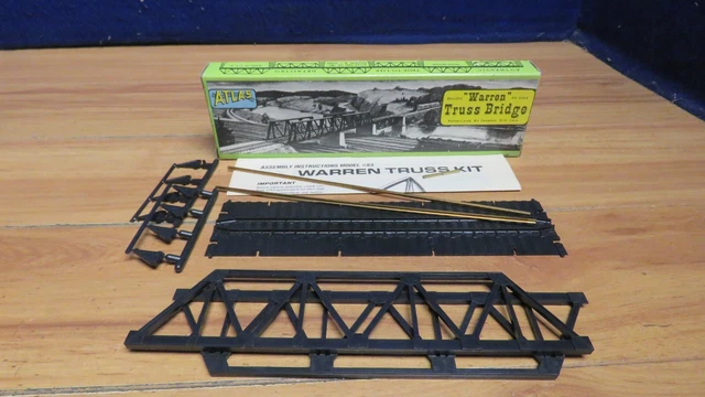 ATLAS HO WARREN Truss Bridge Kit Scenery Layout #8361 KIT UNBUILT # 2 ...
