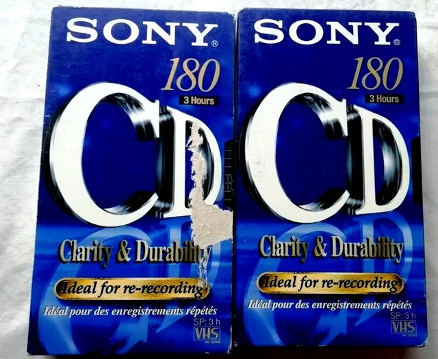 2 TAPE RIBBON Of Video VHS sony 180' 3 Hours Minidisc Used Z3 $49.11 ...