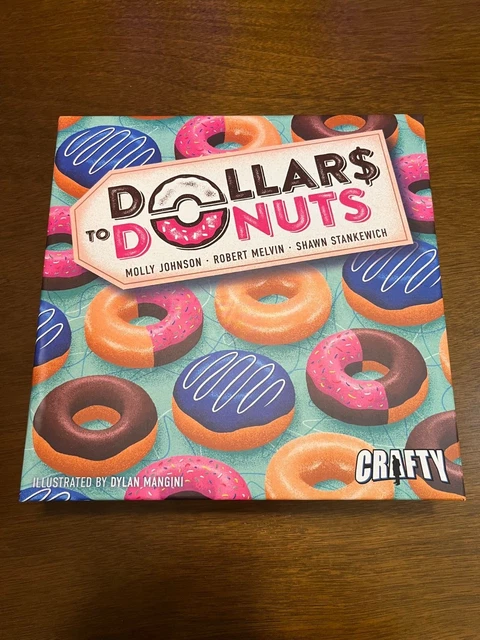 CRAFTY GAMES BOARD Game Dollars to Donuts Deluxe Kickstarter + Acrylic ...