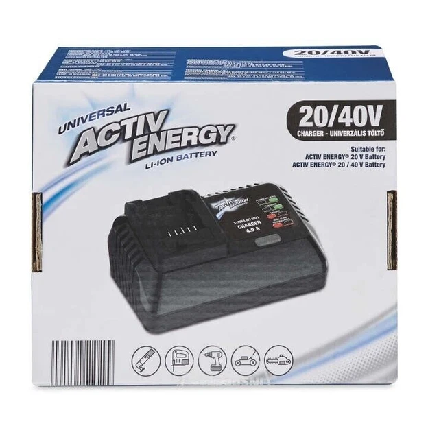ACTIV ENERGY BATTERY Charger Li-Ion 4.0A For 20/40 V Batteries £28.99 ...