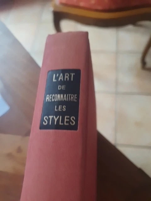 LIVRE L'ART DE Reconnaitre Les Styles F03 EUR 20,00 - PicClick FR