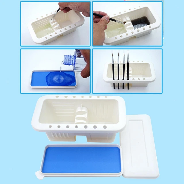 MODEL PAINTING PALETTE Moisturizing Box Handpainting Wet for Model ...