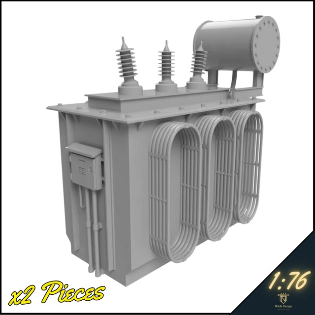 ELECTRICAL SUBSTATION TRANSFORMER -Model Railway layout Scenery 1:76 OO ...