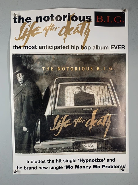 THE NOTORIOUS BIG Poster Original Vintage Life After Death Album Promo ...