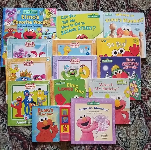 SESAME STREET ELMO'S LEARNING ADVENTURES, & Other ELMO BOOKS $28.00 ...